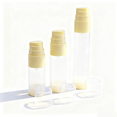 China Luxury Empty Refillable Airless Bottle in PP Material in 15ml 30ml 50ml Sizes for sale