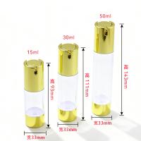 China Capless Airless Pump Bottle 15ml 30ml 50ml Airless Pump Bottle for sale
