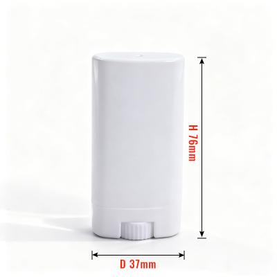 China 15ml Empty Deodorant Containers Cosmetic PP Plastic Twist Up Refillable Sunscreen Stick Tubes Deodorant Packaging for sale