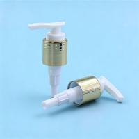 China 24/415  Golden/Silver UV Lotion Pump Plastic Shampoo Soap Dispenser Pump for sale