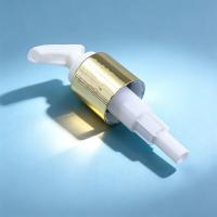 China 24/415  Golden/Silver UV Lotion Pump Plastic Shampoo Soap Dispenser Pump for sale