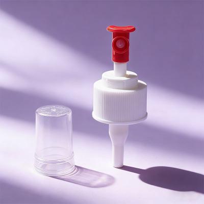 China 24mm 28mm 1cc Plastic Non-Spill Fine Mist Spray Pump with Custom Logo and Screw-On Cap for Bottles for sale