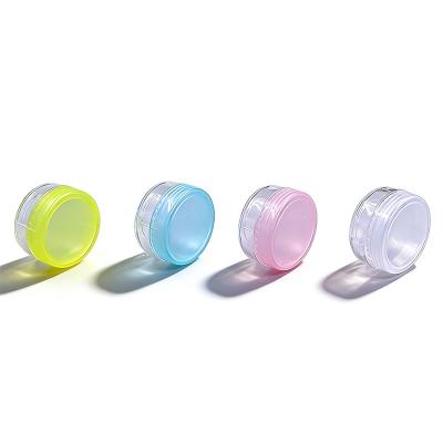 China HOT Sale Cosmetic Container 10g 15g  Custom Color PS Plastic Eye Face Mini Body Cream Jar for sale