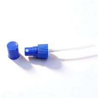 China 20-410 Blue PP Plastic Ribbed Skirt Fine-Mist Sprayer With 110mm Dip Tube for sale