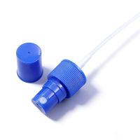 China 20-410 Blue PP Plastic Ribbed Skirt Fine-Mist Sprayer With 110mm Dip Tube for sale