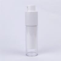 China Cosmetic Luxury AS Airless Pump Bottle 15ml 30ml 50ml White Double Wall Airless Serum Bottle with Frosted Bottle for sale