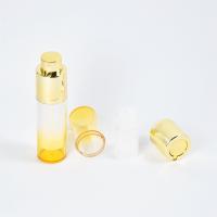 China Cosmetic Luxury AS Airless Pump Bottle 15ml 30ml 50ml White Double Wall Airless Serum Bottle with Frosted Bottle for sale