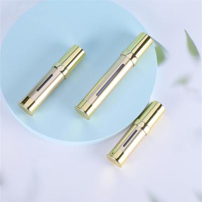 China China Supplier Silver Luxury Plastic Cosmetic Bottle 15ml 30ml 50ml Empty Airless Plastic Serum Pump Dispenser by Kinpack for sale