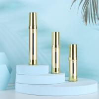 China China Supplier Silver Luxury Plastic Cosmetic Bottle 15ml 30ml 50ml Empty Airless Plastic Serum Pump Dispenser by Kinpack for sale