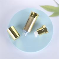 China China Supplier Silver Luxury Plastic Cosmetic Bottle 15ml 30ml 50ml Empty Airless Plastic Serum Pump Dispenser by Kinpack for sale