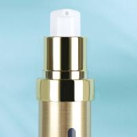 China China Supplier Silver Luxury Plastic Cosmetic Bottle 15ml 30ml 50ml Empty Airless Plastic Serum Pump Dispenser by Kinpack for sale