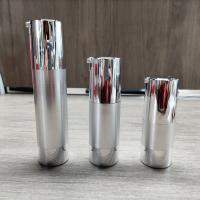 China Factory Wholesale 15ml 20ml 30ml Silver Plastic Cosmetic Lotion Pump Airless Bottle for Skin Care Packaging for sale