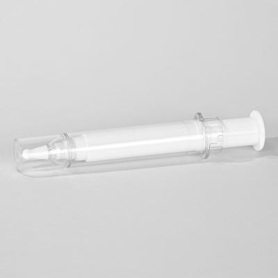 China Luxury PS PP Airless Cosmetic Syringe Pump Bottle 5ml 10ml 20ml Syringe Cosmetic For Eye Cream Serum Packaging for sale