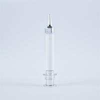 China Syringe Airless Plastic Packaging Pump Serum Syringe Airless 5ml 10ml 15 ml 20ml Reusable Cosmetic Airless Syringe Bottle for sale
