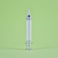 China Syringe Airless Plastic Packaging Pump Serum Syringe Airless 5ml 10ml 15 ml 20ml Reusable Cosmetic Airless Syringe Bottle for sale