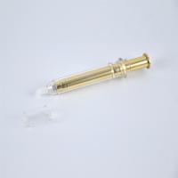 China Plastic Cosmetic 5/10/20ml Serum Syringe Eye Cream Airless Bottle Airless Syringe Bottles for Cosmetic Disposable Syringe Tube for sale