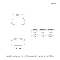 China Factory Wholesale Luxury 100ml 150ml 120ml ABS AS Airless Pump Bottle  with Matte Glossy UV Craftsmanship for sale