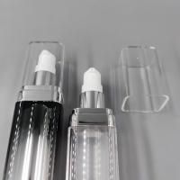 China Wholesale Factory High Quality Square  Double Layer Vacuum Bottle 30ml 50ml 75ml Hot Sale Cosmetic Liquid Container  for Shampoo for sale