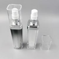 China Wholesale Factory High Quality Square  Double Layer Vacuum Bottle 30ml 50ml 75ml Hot Sale Cosmetic Liquid Container  for Shampoo for sale