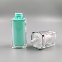 China Hot Sale Wholesale Factory High Quality 15ml 30ml 50ml Square Double-layer Vacuum Bottle  for Personal Care for sale