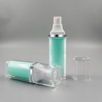 China Hot Sale Wholesale Factory High Quality 15ml 30ml 50ml Square Double-layer Vacuum Bottle  for Personal Care for sale
