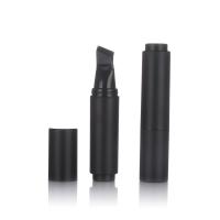 China Black Color Airless Skincare Bottle 20ml Plastic Airless Lotion Bottle with Brush Head for sale