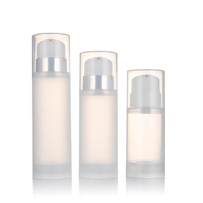 China Airless Pump Bottle 150ml 200ml 250ml/PP Transparent Lotion Pump Bottle for Cosmetic Packaging for sale