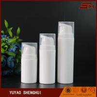 China Unique White Cosmetic Packaging 50ml Round Plastic Airless Bottle for sale