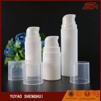 China Unique White Cosmetic Packaging 50ml Round Plastic Airless Bottle for sale