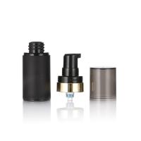 China Top Quality Black Airless Bottle 15ml 30ml 50ml PP Plastic Airless Cosmetic Bottles for sale