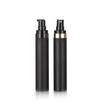 China Top Quality Black Airless Bottle 15ml 30ml 50ml PP Plastic Airless Cosmetic Bottles for sale