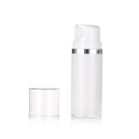 China Stock White Cream Plastic Airless Pump Bottle for Lotion Facial Cleanser & Skin Care Serum 50ml/100ml/150ml Screen Printed for sale