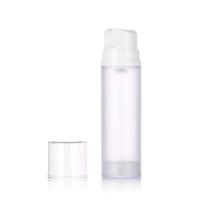 China Stock White Cream Plastic Airless Pump Bottle for Lotion Facial Cleanser & Skin Care Serum 50ml/100ml/150ml Screen Printed for sale