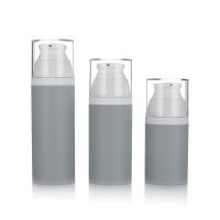 China Grey Color 80ml Airless Pump Bottle 3 Sizes Optional Plastic Airless Bottle for Cosmetic for sale