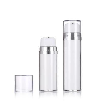 China White Color Airless Lotion Bottle with Pump 80ml 120ml Luxury Lotion Bottles for sale