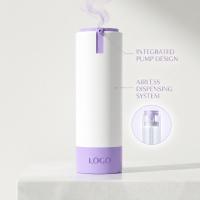 China Leak-Proof Travel 50ml Airless Pump Bottle Portable Skincare Dispenser with Locking Cap for Serum Lotion for sale