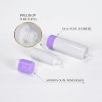 China Leak-Proof Travel 50ml Airless Pump Bottle Portable Skincare Dispenser with Locking Cap for Serum Lotion for sale