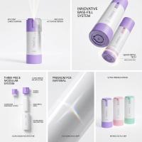 China Luxury Frosted 50ml Airless Pump Bottle Vacuum Preservation Technology for Premium Skincare Serum Packaging for sale