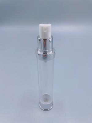 China Anodized Aluminum Airless Pump Bottle 15ml 30ml Premium Metallic Skincare Packaging for sale