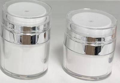 China Piston Evacuation Airless Pump Bottle 50ml Full Discharge for Cream Serum Container for sale