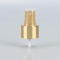 China Shiny Gold Aluminum Fine Mist Sprayer pump 24/410 0.12cc Output for sale