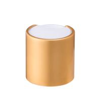 China Gold Disc Top Cosmetic Bottle Caps 24/410 aluminum plastic Material for sale