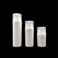 China White Empty Airless Pump Bottles , Cosmetic Packaging Container 15ml 30ml 50ml for sale