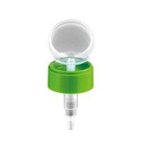 China Plastic Nail Polish Remover Pump , Acetone Bottle Pump Clear Green Color for sale
