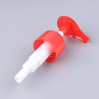 China Red Plastic Screw Lotion Pump 28/410 1.8cc Dosage For Cleaning Liquid for sale