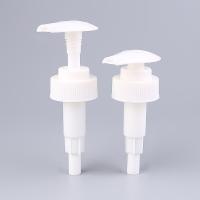 China White Ribbed Screw Lotion Pump 28/400 , Dispenser Pump For Bottle for sale