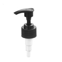 China Ribbed Screw Lotion Pump Black  24/410 4cc Dosage PP Plastic Material for sale