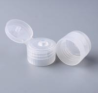 China Ribbed Screw Cosmetic Bottle Caps Transparent 20/410 24/410 for sale