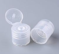 China cosmetic Flip Top Bottle Caps Transparent smooth 20/410 24/410 for sale