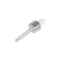 China Gold Silver Cosmetic Bottle Dropper Tops For Essential Oils 18/410 20/410 for sale